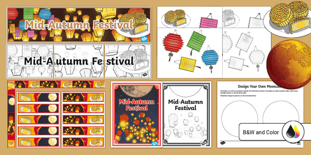Mid-Autumn Festival Bulletin Board Pack (teacher made)