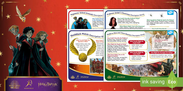 FREE! - Harry Potter Word Mat Pack | Descriptive Settings | Twinkl