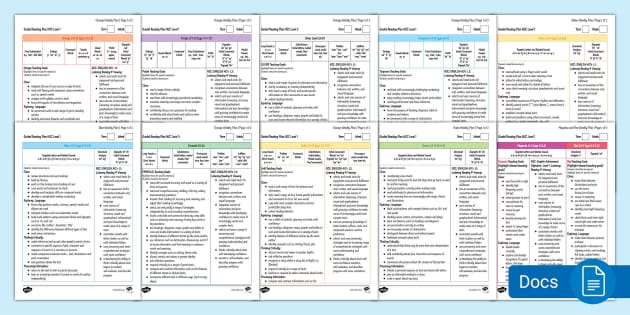 New Zealand Weekly Guided Reading Planning Pack