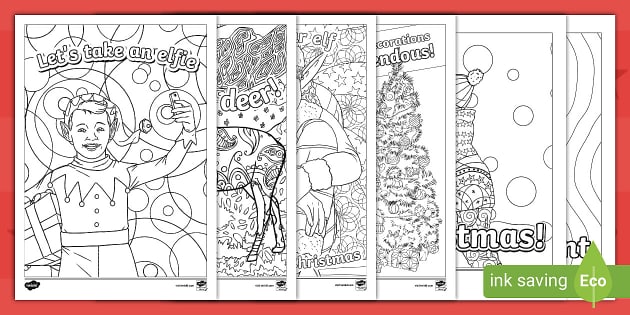 FREE! - Mindfulness Christmas Cards with Puns - Colouring | Twinkl