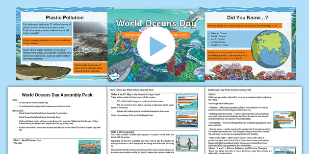 World Ocean Day School Assembly | Assembly Pack - Twinkl