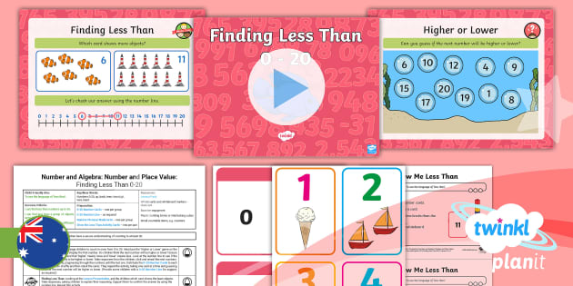 Foundation More, Less and Equal to 20 Lesson 2 - Twinkl