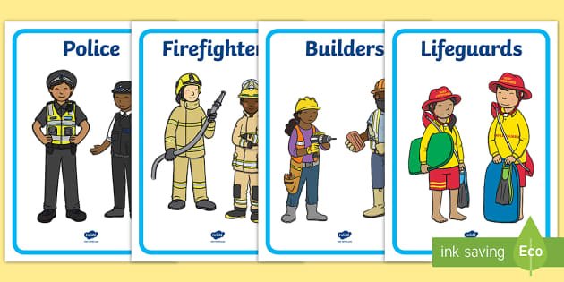 People Who Help Us Display Posters (teacher made)