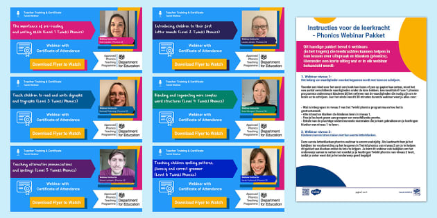 Phonics Webinar Pakket (teacher made) - Twinkl