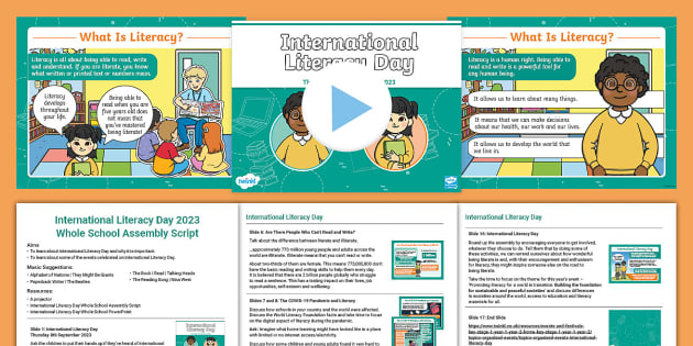 International Literacy Day 2023 Assembly Pack - Twinkl