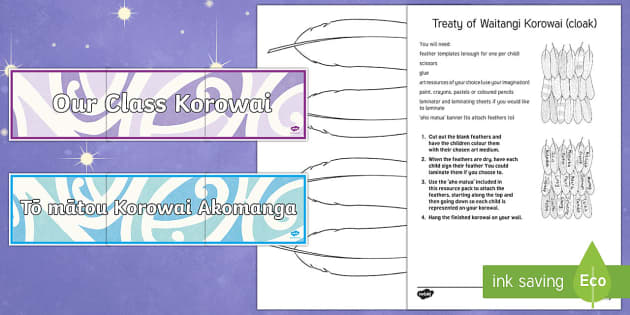 Feather Template for Korowai | Matariki | Twinkl - Twinkl