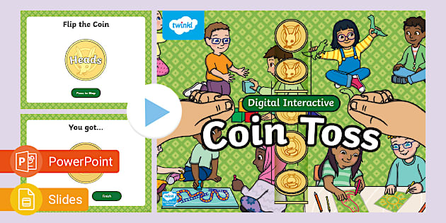 Digital Interactive Coin Toss PowerPoint - Twinkl
