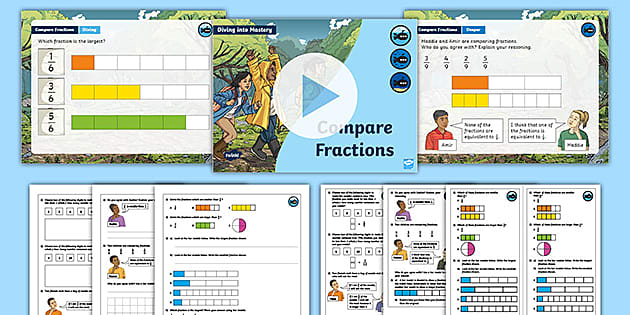 👉 Year 3 DiM: Step 5 Compare and Order Non-Unit Fractions