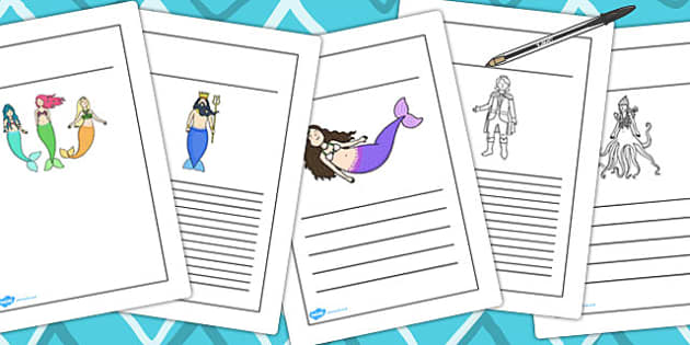 The Little Mermaid Writing Frames (teacher made) - Twinkl