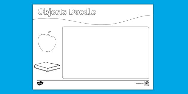 FREE! - Objects Doodle Drawing Activity (teacher made)