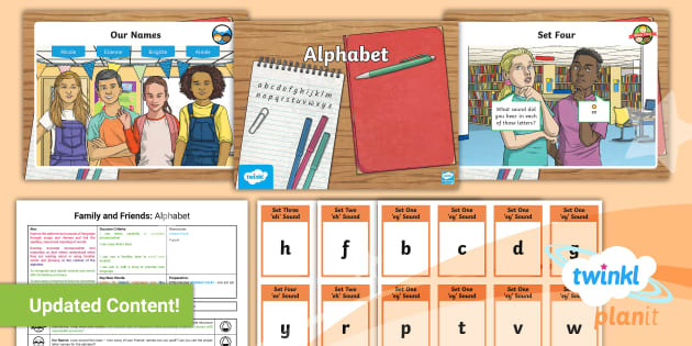 French: Family and Friends: Alphabet Year 3 Lesson Pack 3