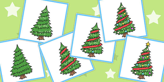 6 Step Sequencing Cards Christmas Tree