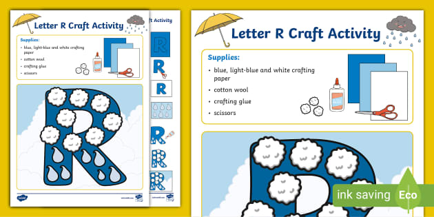 FREE Letter R Craft Activity Craft Activity Twinkl