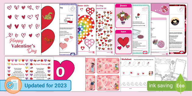 Childminder Valentine Activity Pack (Hecho por educadores)