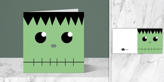 Frankenstein's Monster Graphic Card | Twinkl Party - Twinkl
