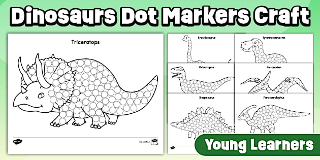 Dinosaurs Dot Markers Craft