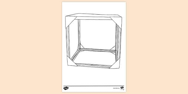 FREE! - Blank Framework Colouring | Colouring Sheet - Twinkl