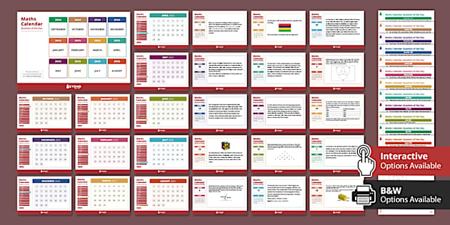 👉 Maths Calendar Question of the Day (Teacher-Made)