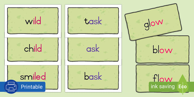 Grade 3 Phonics: Rhyming Words Word Wall Cards - Twinkl