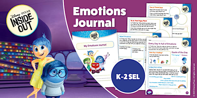 Inside Out: My Emotions Journal SEL Writing Booklet