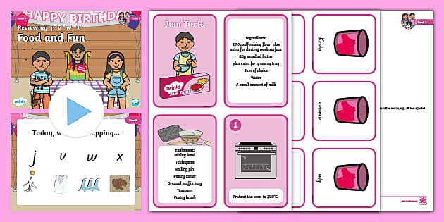 Recap 'j, v, w, x' Lesson Pack - Level 3 Week 11 Lesson 3