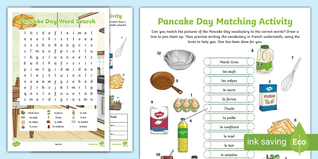 👉 French: Pancake Day Activity Sheets - Twinkl