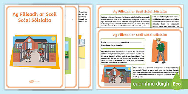 Returning to School Social Situation - Gaeilge - Twinkl