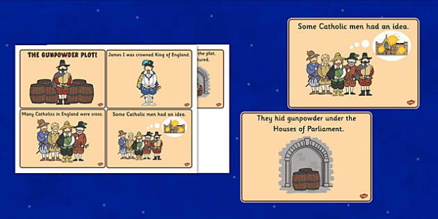 Guy Fawkes Sequencing Activity Cards for KS1 (teacher made)