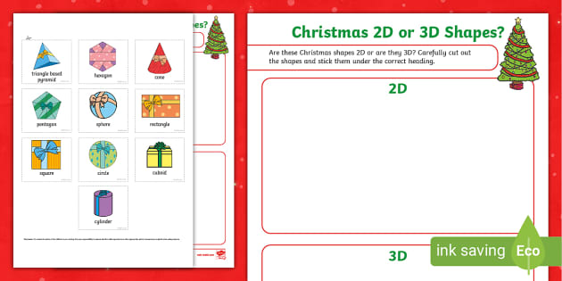 👉 * NEW * 2D or 3D Christmas Shape? (creat de profesori)