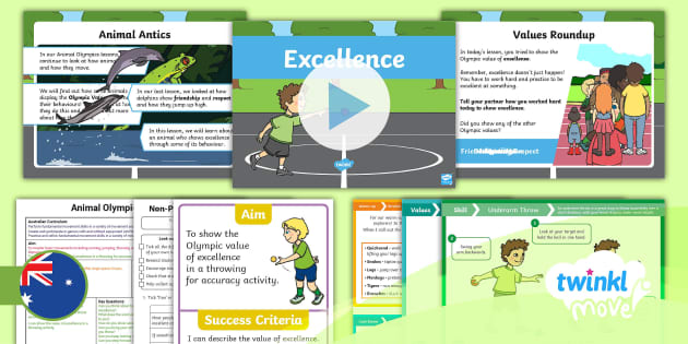 Move PE Year 2 Dance: Animal Olympics Lesson 2: Excellence