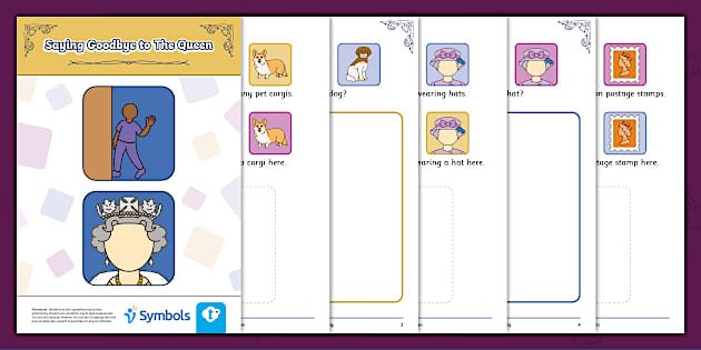FREE! - Saying Goodbye To The Queen Symbols Activity | Twinkl SEND