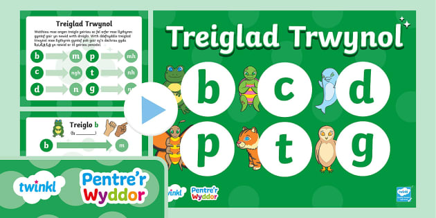 Pŵerbwynt Treiglad Trwynol Teulu 6 (teacher made) - Twinkl