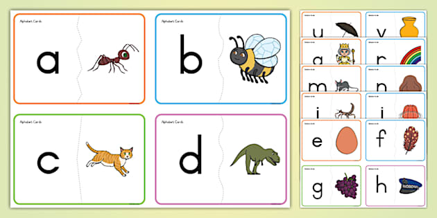 Preschool Self-corrective Alphabet Cards (teacher made)