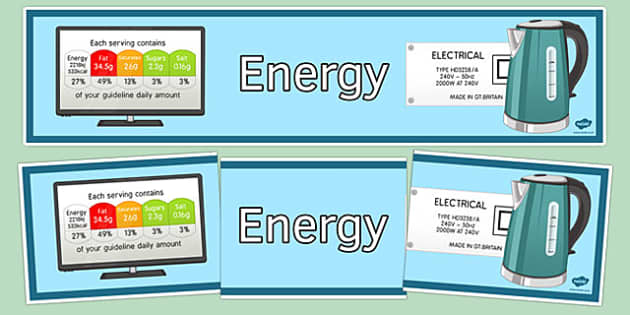 Energy Display Banner (teacher made) - Twinkl