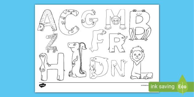 Letters Doodle Colouring Page (teacher made) - Twinkl