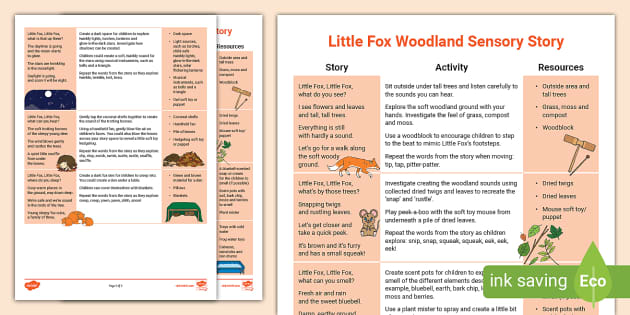 Little Fox Woodland Sensory Story | Twinkl (teacher made)