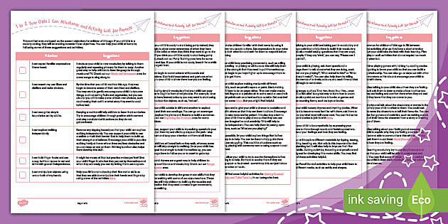 Your Baby's Two-Year Development Review - Twinkl