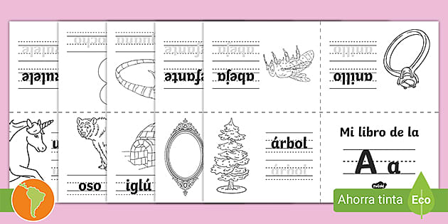 Mini libros: Las vocales- Guía de trabajo - Twinkl