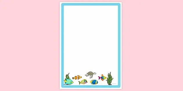Fish Paper Border