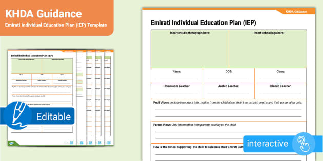 Emirati Individual Education Plan (IEP) Template - Twinkl Emirati Individual Education Plan (IEP) Template - Twinkl