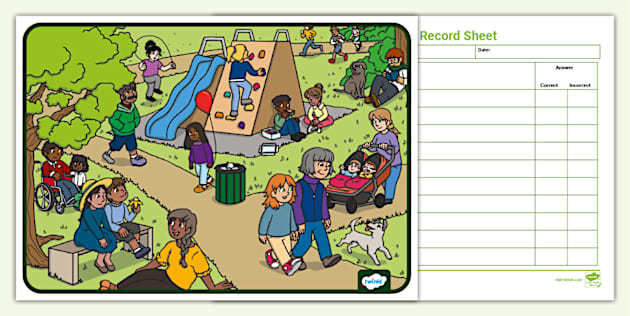 Negation Not + Verb Picture Scene (teacher made) - Twinkl