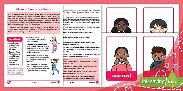 Musical Emotions Game (teacher made) - Twinkl