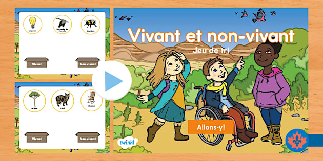 Living vs Non-Living Sorting Game French (Teacher-Made)