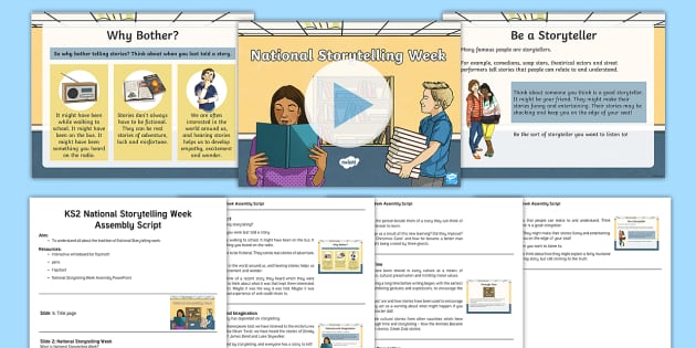 KS2 National Storytelling Week Assembly Pack (Teacher-Made)