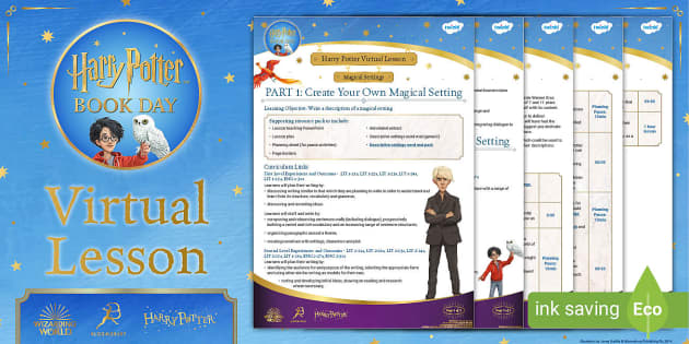 FREE! - Harry Potter Virtual Lesson Magical Settings Lesson Guidance