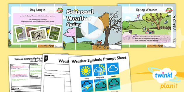 Science: Seasonal Changes (Spring and Summer): Seasonal Weather Spring ...