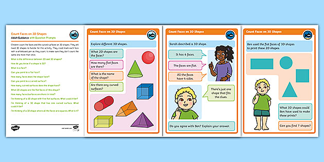 👉 White Rose Maths Compatible Year 2 Count Faces on 3D Shapes
