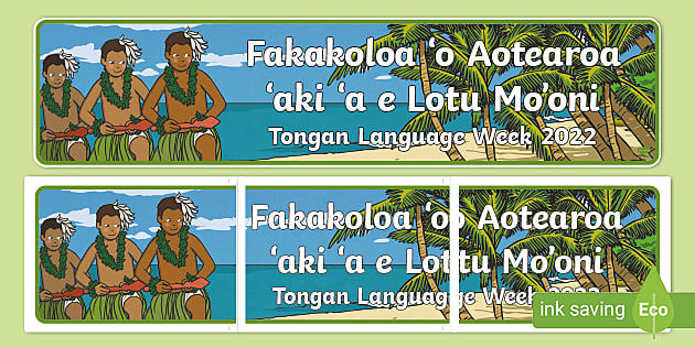 Tongan Language Week Display Banner (teacher made)