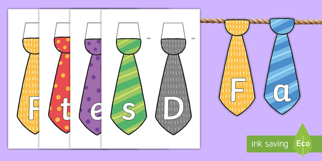 Tie Shaped Fathers Day Display Bunting