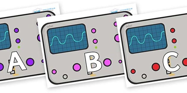 A-Z Alphabet on Scientific Equipment (Teacher-Made) - Twinkl